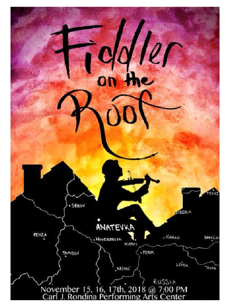 Fiddler on the Roof: Chelmsford Production | PDF | Performing Arts ...