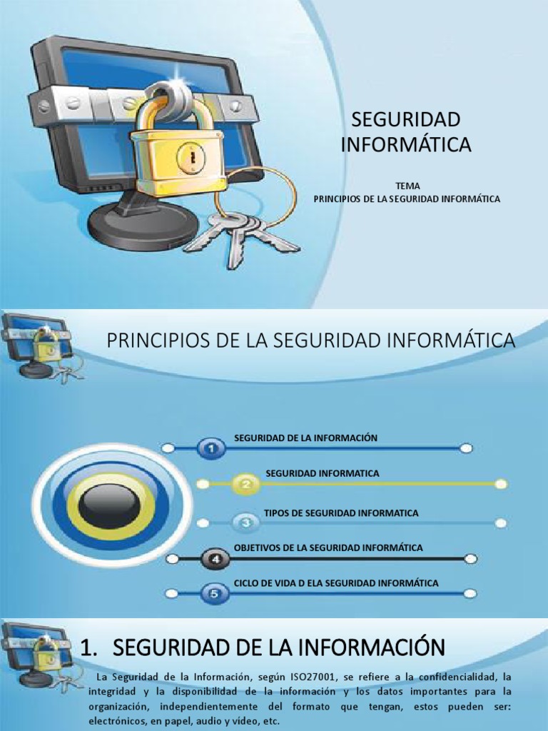 Principios de La Seguridad Informática | PDF | La seguridad informática ...