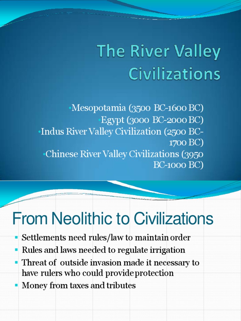 Ancient River Valley Civilizations | PDF | Mesopotamia | Sumer