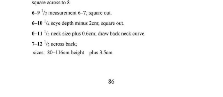 6-9 ll2 Measurcrnem (r7 Square Oul.: 6-10 (/4 Scye Depth Minus 2cm ...