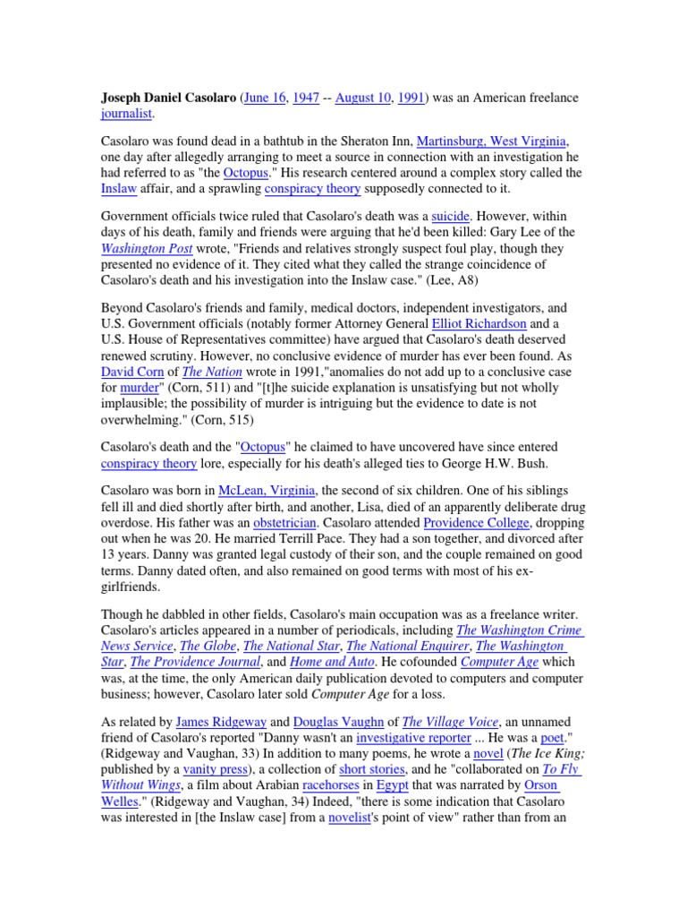 The Joseph D Casolaro Case | PDF | Government