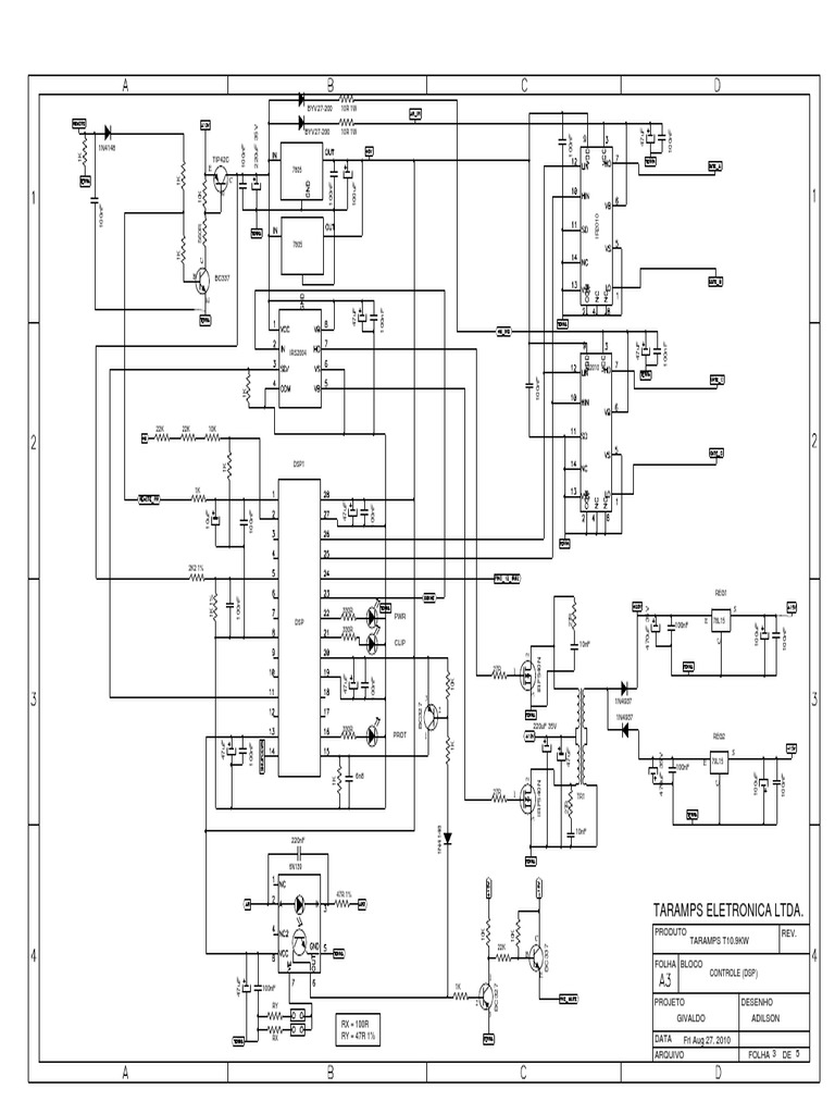 Esquema Elétrico Taramps T10.9KW | PDF