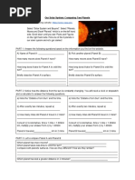 The Solar System - Worksheets | PDF | Planets | Solar System