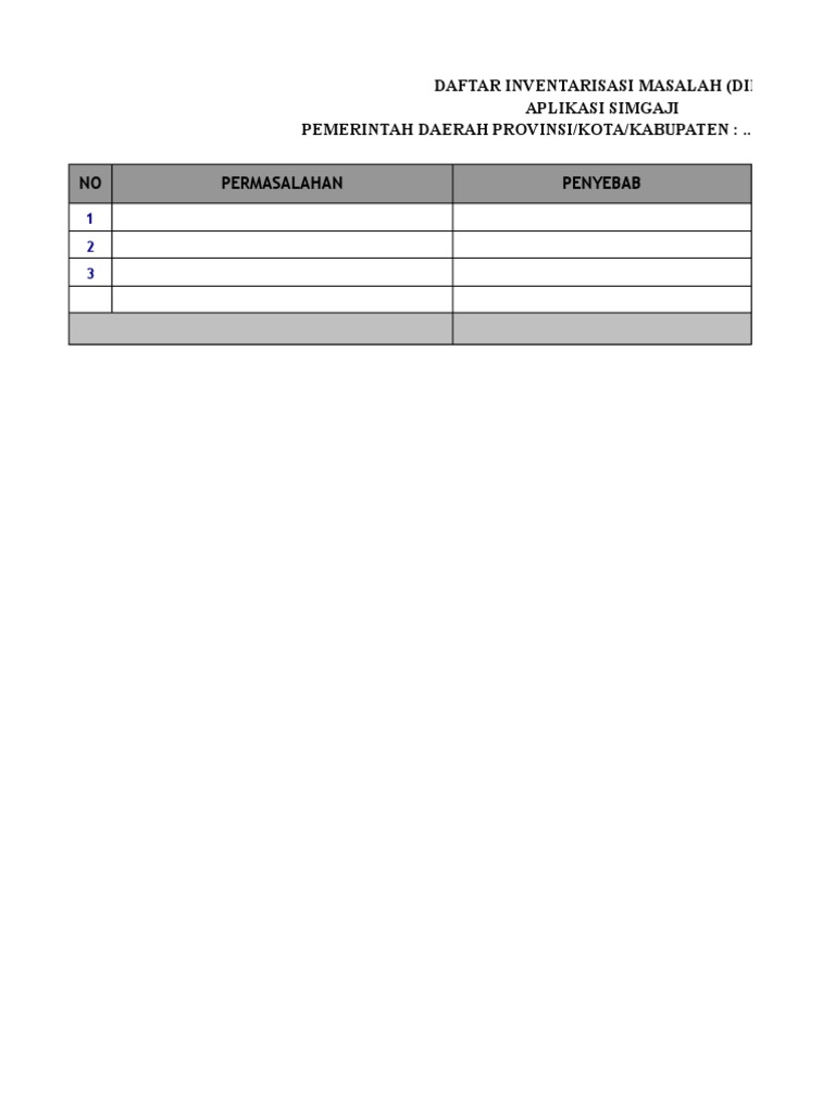 Masalah & Solusi Aplikasi SIMGAJI | PDF | Pengelolaan Keuangan & Uang