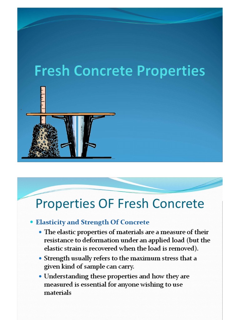 Fresh Concrete Test PDF | PDF | Concrete | Building Engineering
