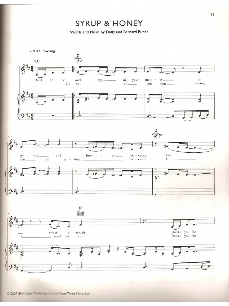 Duffy Syrup Honey | PDF