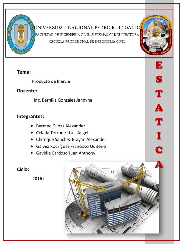 Producto de Inercia | Descargar gratis PDF | Integral | Ecuaciones