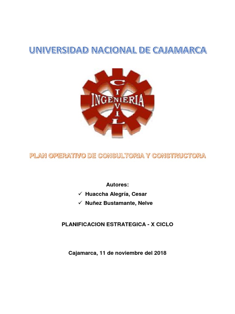 Plan de Un Constructora | PDF | Calidad (comercial) | Economias