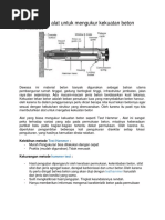 Laporan Hasil Uji Hammer Test Beton | PDF