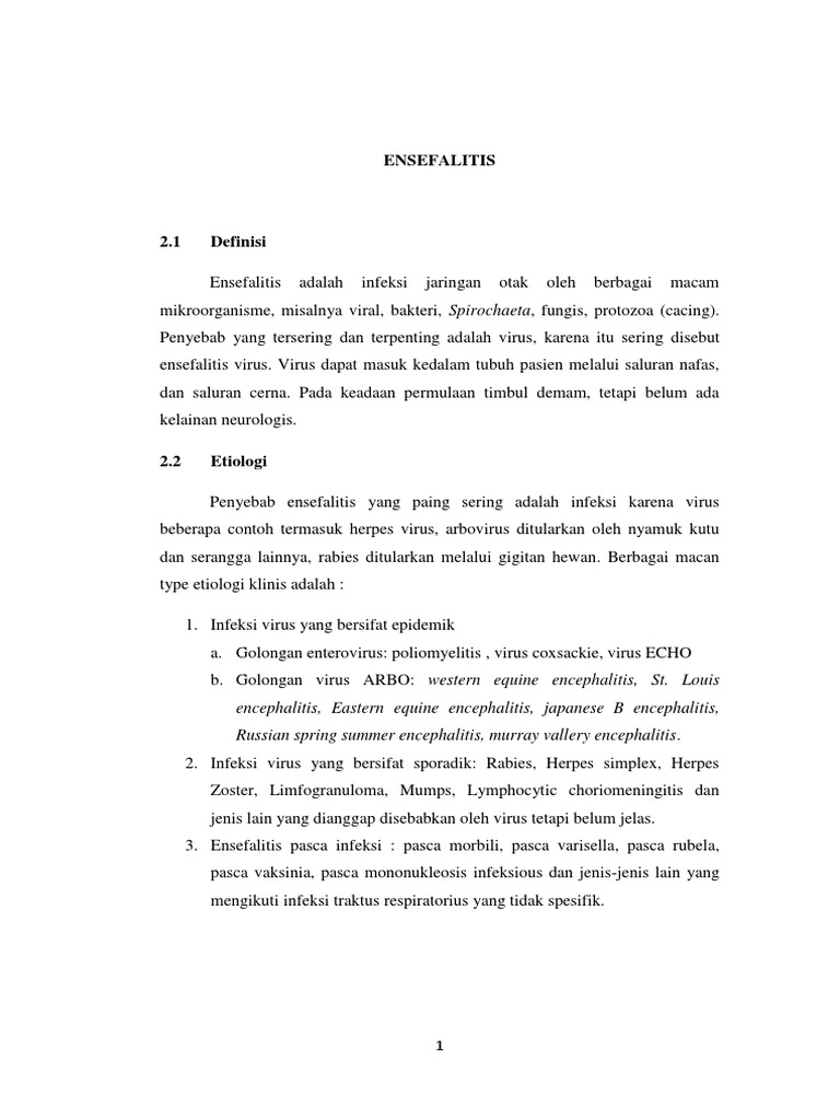 Ensefalitis | PDF