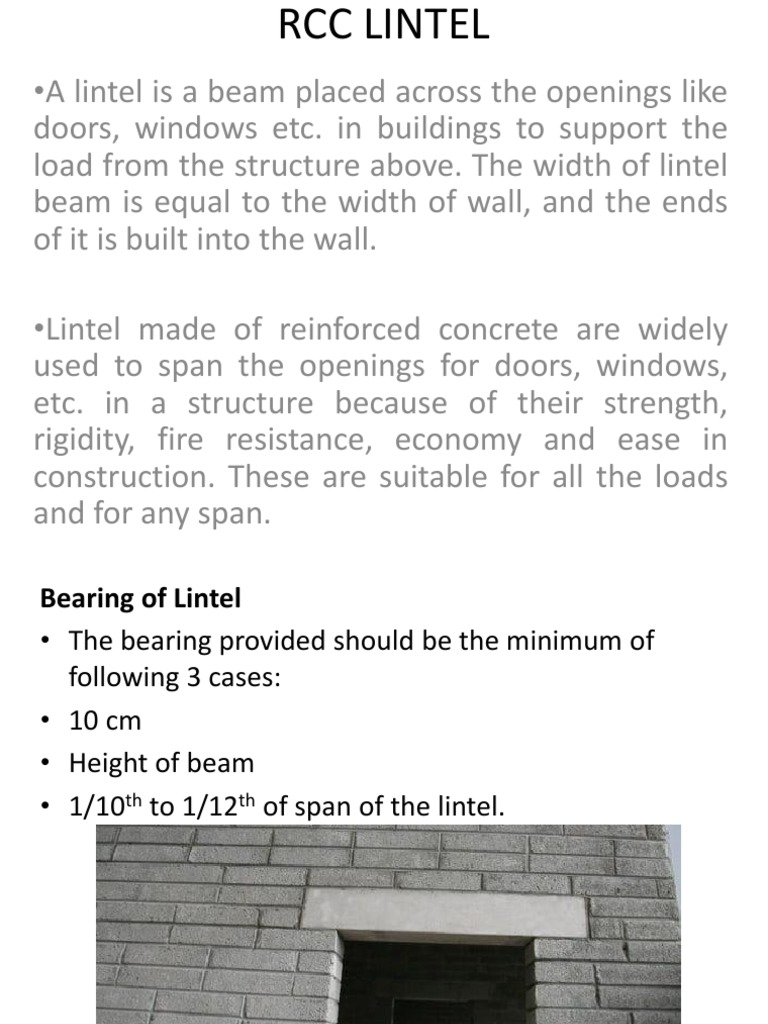 RCC Lintel and Retaining Wall Design | PDF | Beam (Structure) | Stress ...