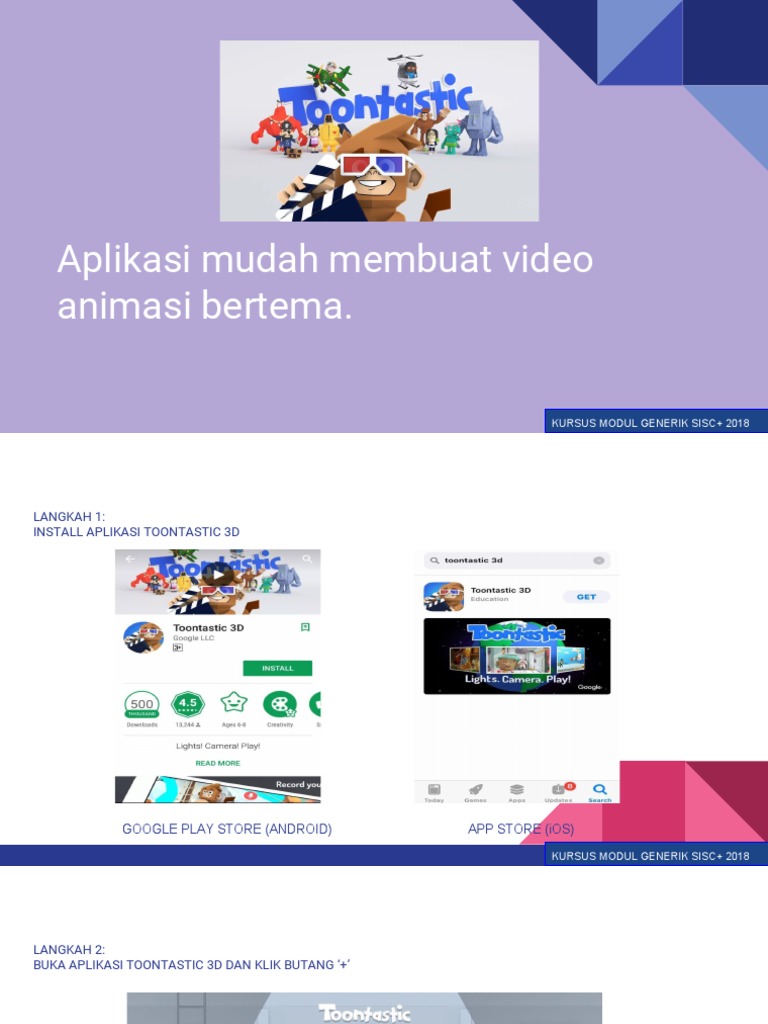 Tutorial Toontastic 3D PDF | PDF