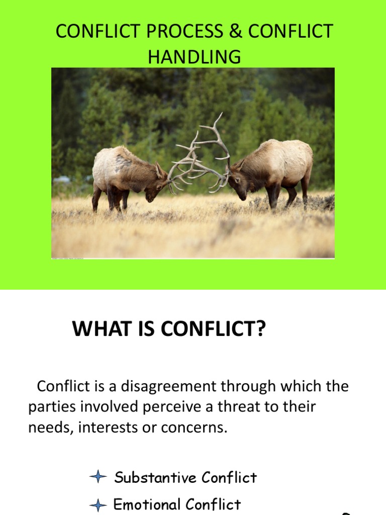 Conflict Process and Conflict Handling | PDF | Conflict (Process ...