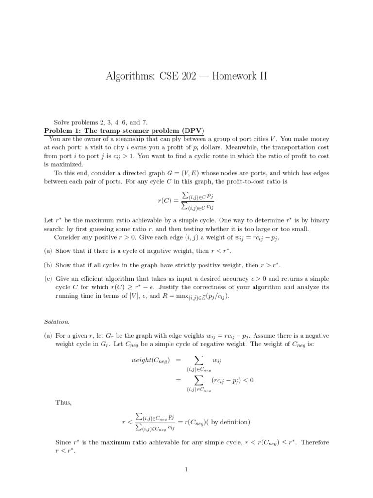 hw3 P | Download Free PDF | Time Complexity | Graph Theory