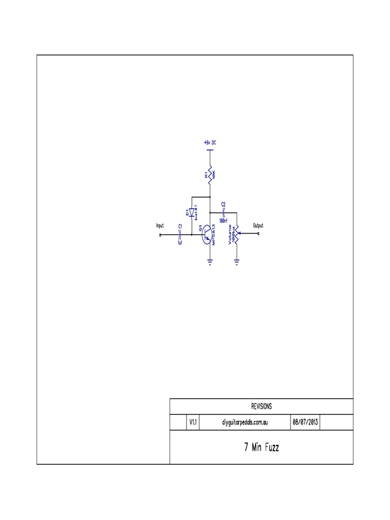 7 Min Fuzz Schematic | PDF