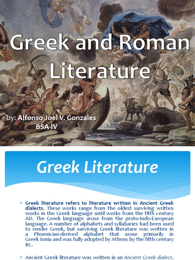Greek and Roman Literature | PDF | Latin Literature | Virgil
