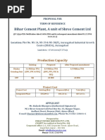 UltraTech Cement Plant Expansion in Tadipatri | PDF | Cement | Materials