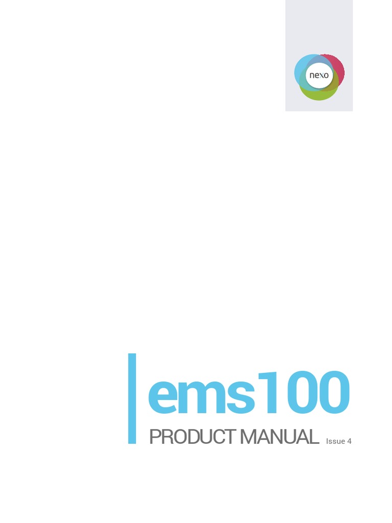 Ems100 Product Manual Iss4 | PDF | Electrical Connector | Heat Exchanger