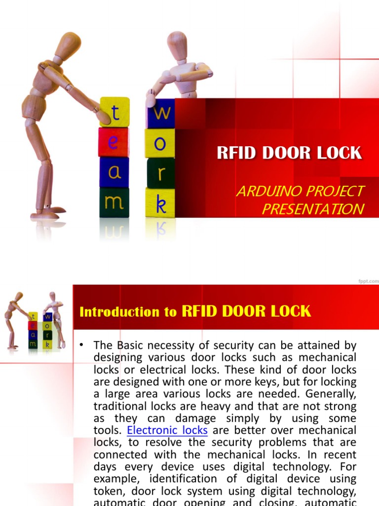 Rfid Door Lock | PDF | Radio Frequency Identification | Lock (Security ...