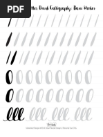 BethStyleStandardCalligraphyWorksheet1 PDF | PDF | Art