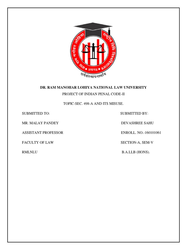 Ipc Final Project | PDF | Kidnapping | Mens Rea