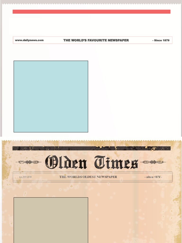 Plantillas Periódico Horizontal | PDF | Newspaper And Magazine