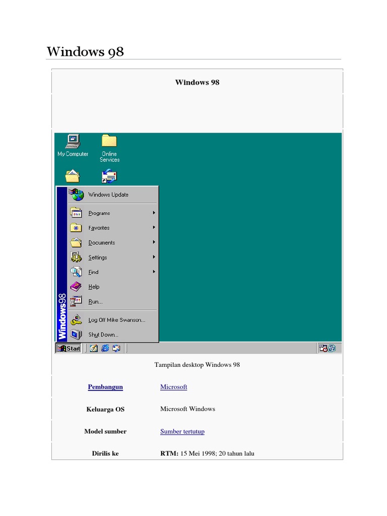 Windows 98 | PDF