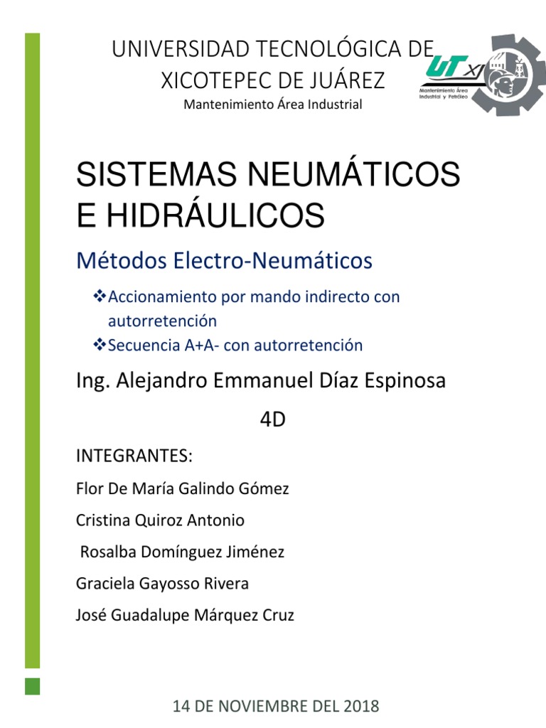 Practicas Electro | PDF | Solenoide | Neumática