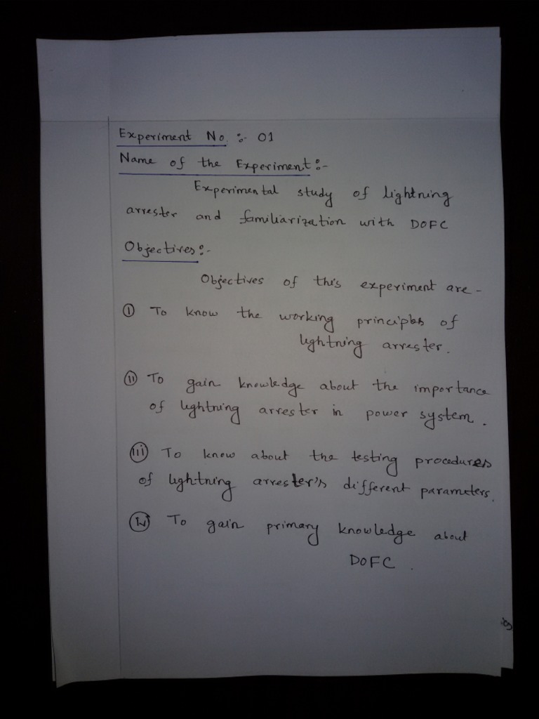 High Voltage Lab Report | PDF