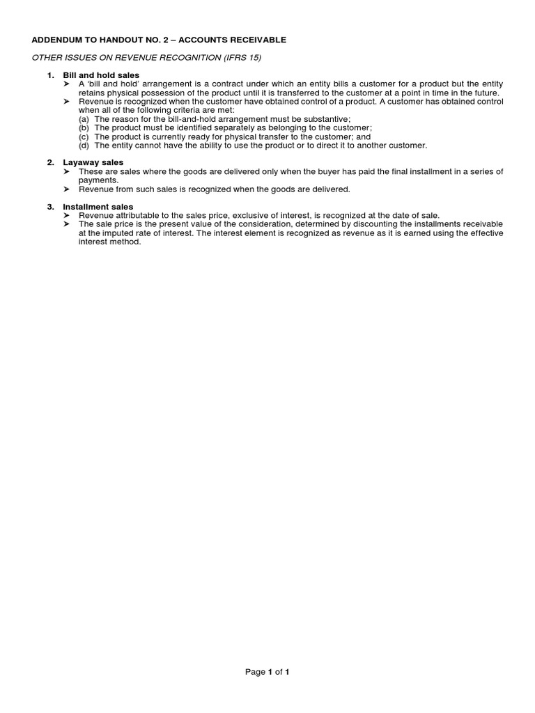 Addendum To Handout 2 | PDF