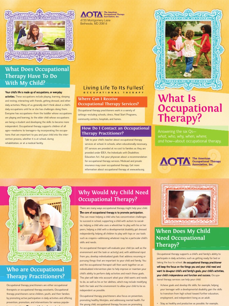What Is Ot Peds | PDF | Occupational Therapy | Psychotherapy