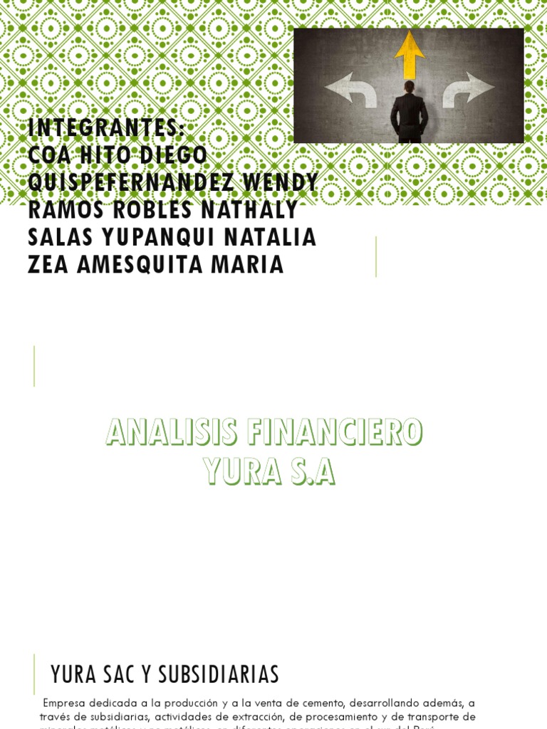 Analisis Financiero YURA - Sa | PDF | Corporaciones | Economía Financiera