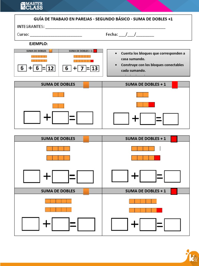 Hojas De Trabajo De Casi Dobles Dobles Y Casi Dobles | TPT