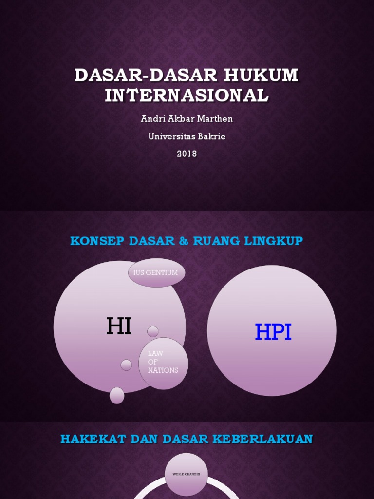 Dasar-Dasar Hukum Internasional | PDF | Ethical Principles ...
