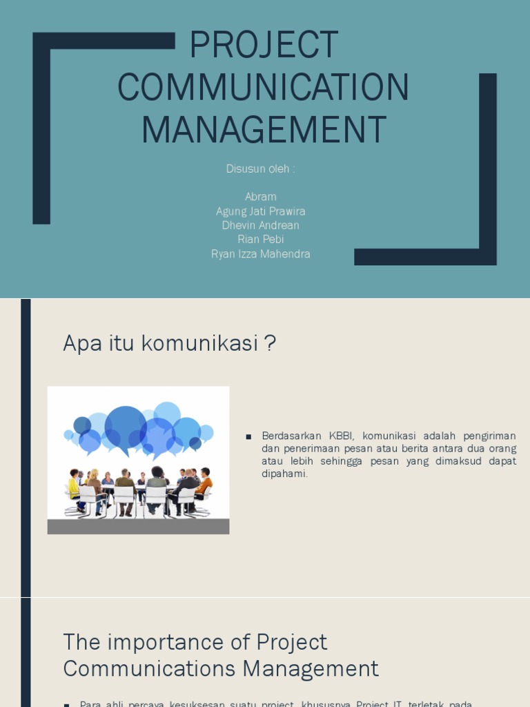 Project Communication Management | PDF