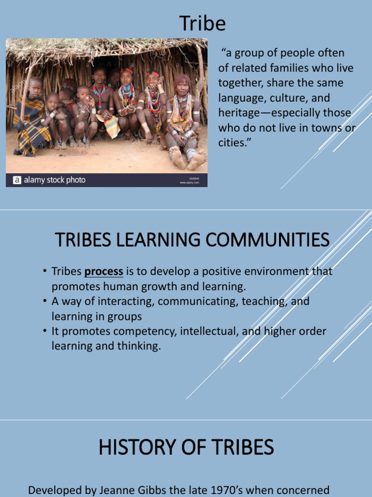 Tribes Learning Presentation | PDF | Community | Learning