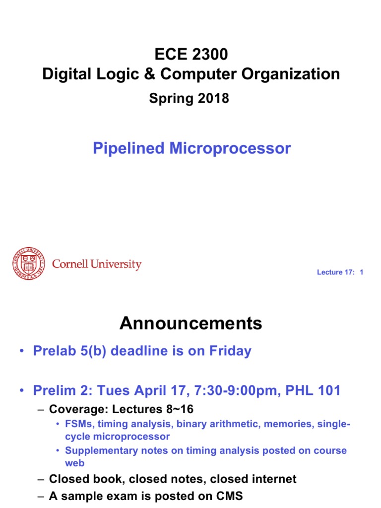 Pipelined Microprocessor: An Overview of the Five Stage Instruction Execution Process | PDF ...