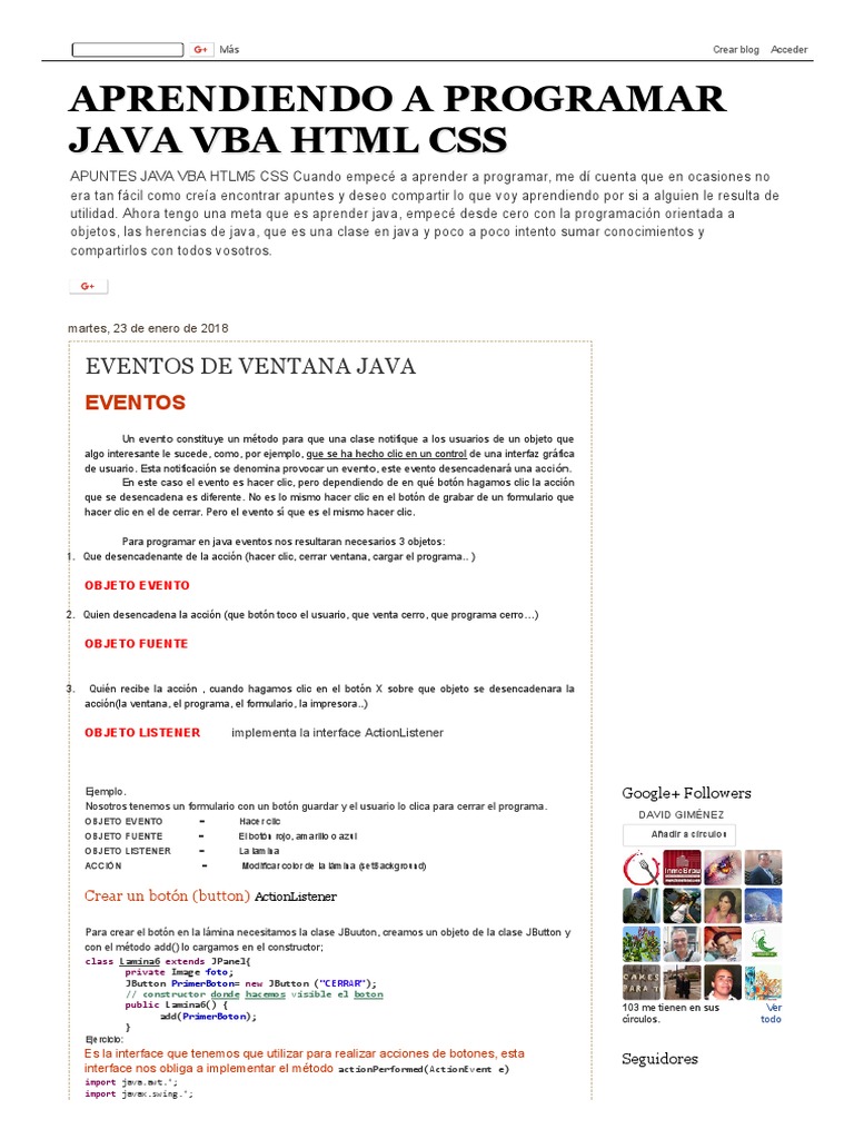 1-Eventos de Ventana Java | PDF | Ventana (informática) | Point and Click