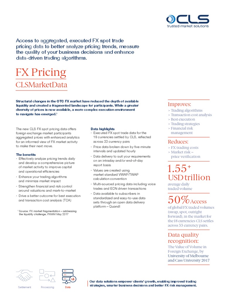 Cls Data FX Pricing v1 | PDF | Foreign Exchange Market | Algorithmic ...