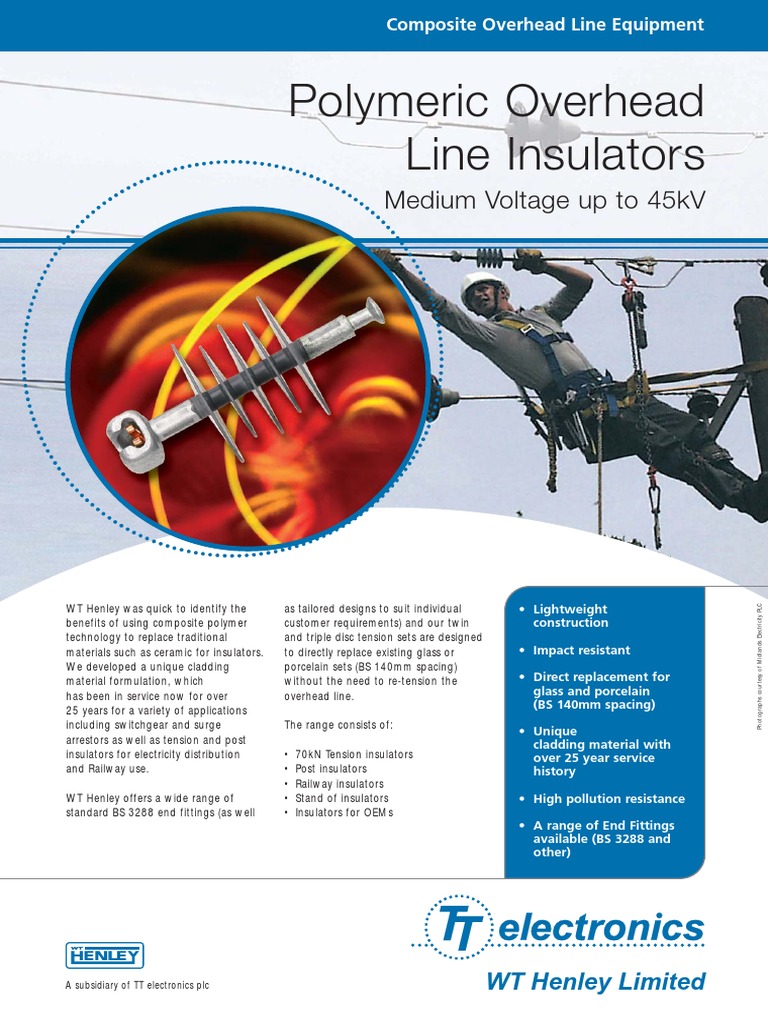 Polymeric Overhead Line Insulators: Medium Voltage Up To 45kV | PDF ...