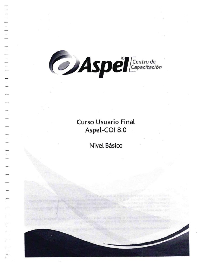 Curso Usuario Final Aspel COI 8.0 NIvel Basico-1 | PDF