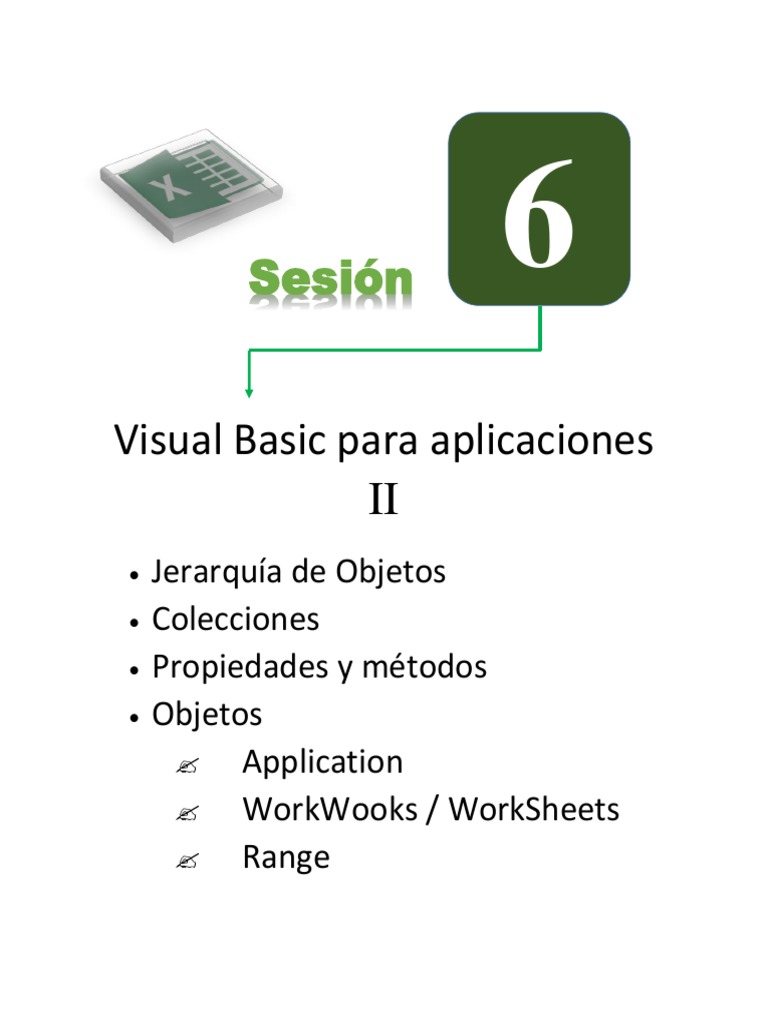 Objetos en VBA Excel | PDF | Objeto (informática) | Visual Basic para ...