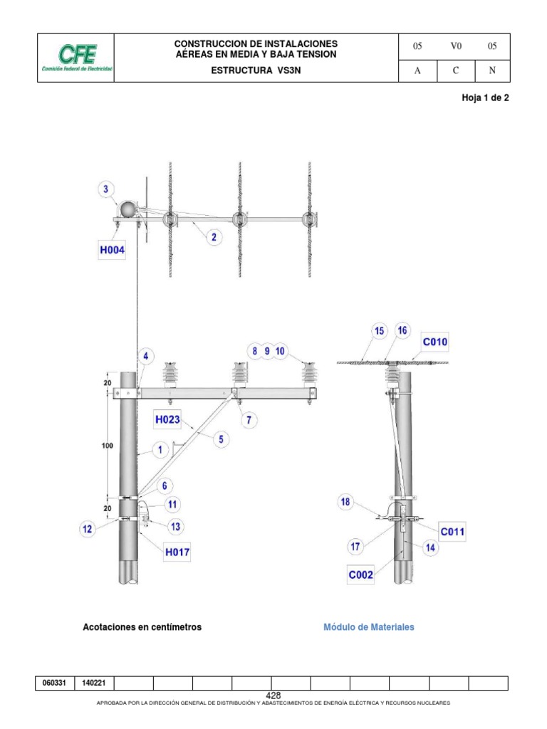 Poste Vs3n y Va3n | Electricidad | Electromagnetismo