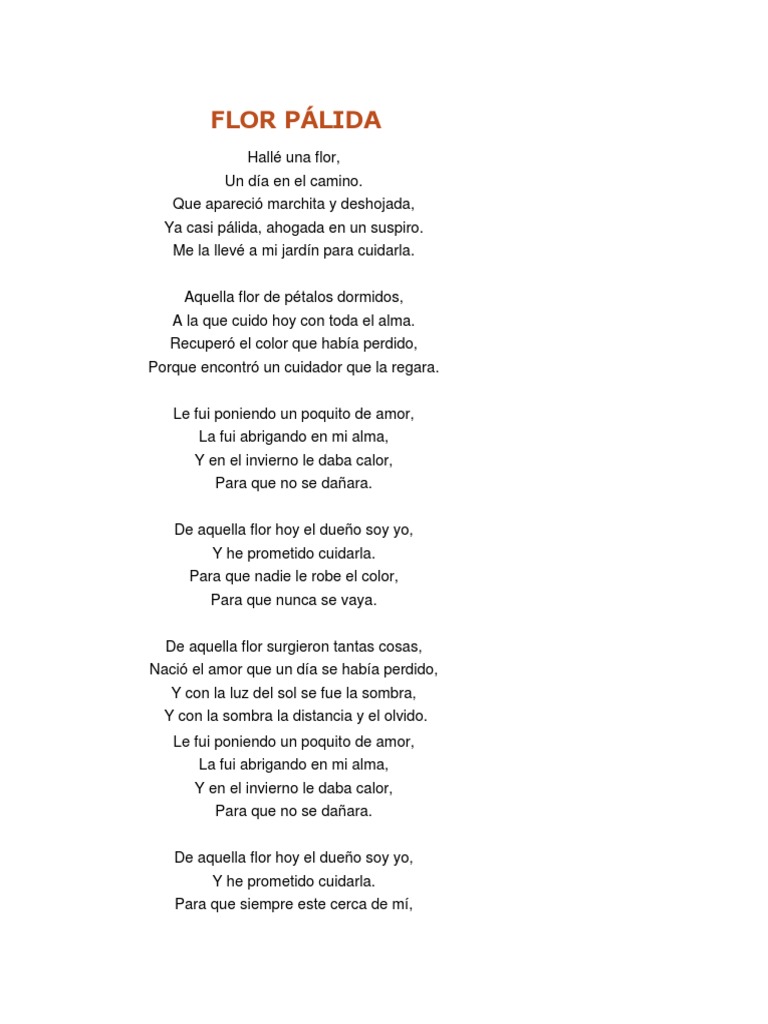Flor Palida | PDF