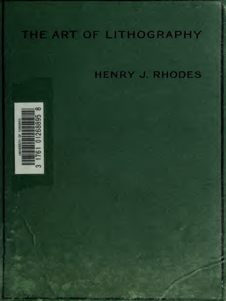 The Art of Lithography-A Complete Practical Manual 1914 | PDF ...