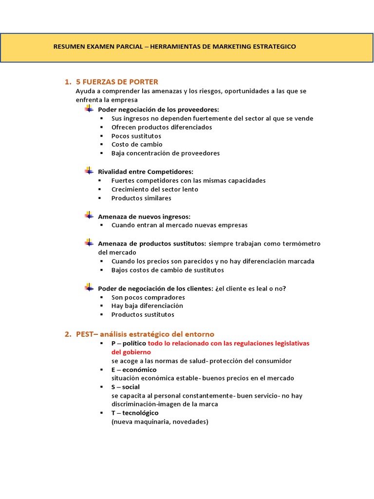 Resumen Parcial Marketing | PDF | Producto (Negocio) | Marketing