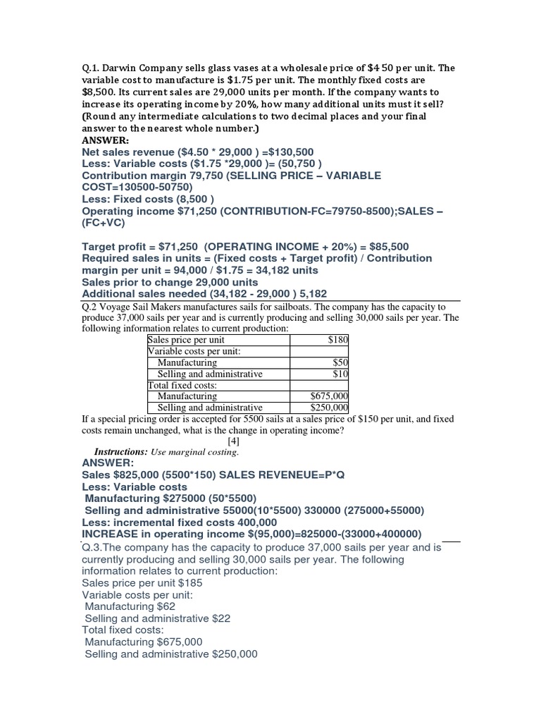 Accounting Problems and Solutions | PDF | Revenue | Expense