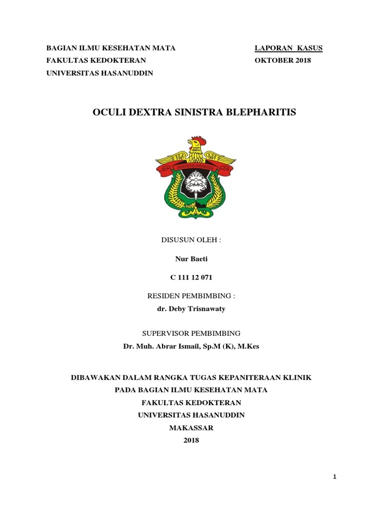 Kasus Blefaritis Oculi Dextra Sinistra | PDF