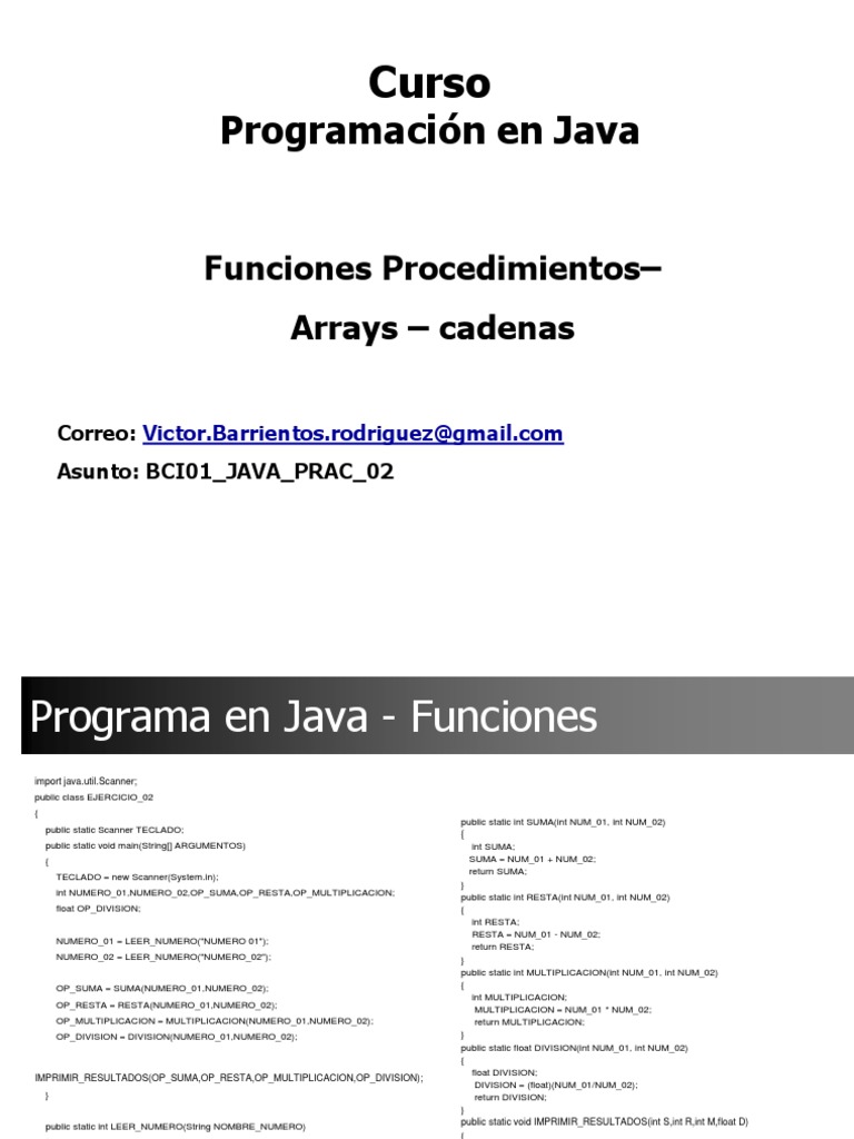 Clase Array | PDF | Java (lenguaje de programación) | Cadena (informática) Clase Array | PDF | Java (lenguaje de programación) | Cadena (informática)