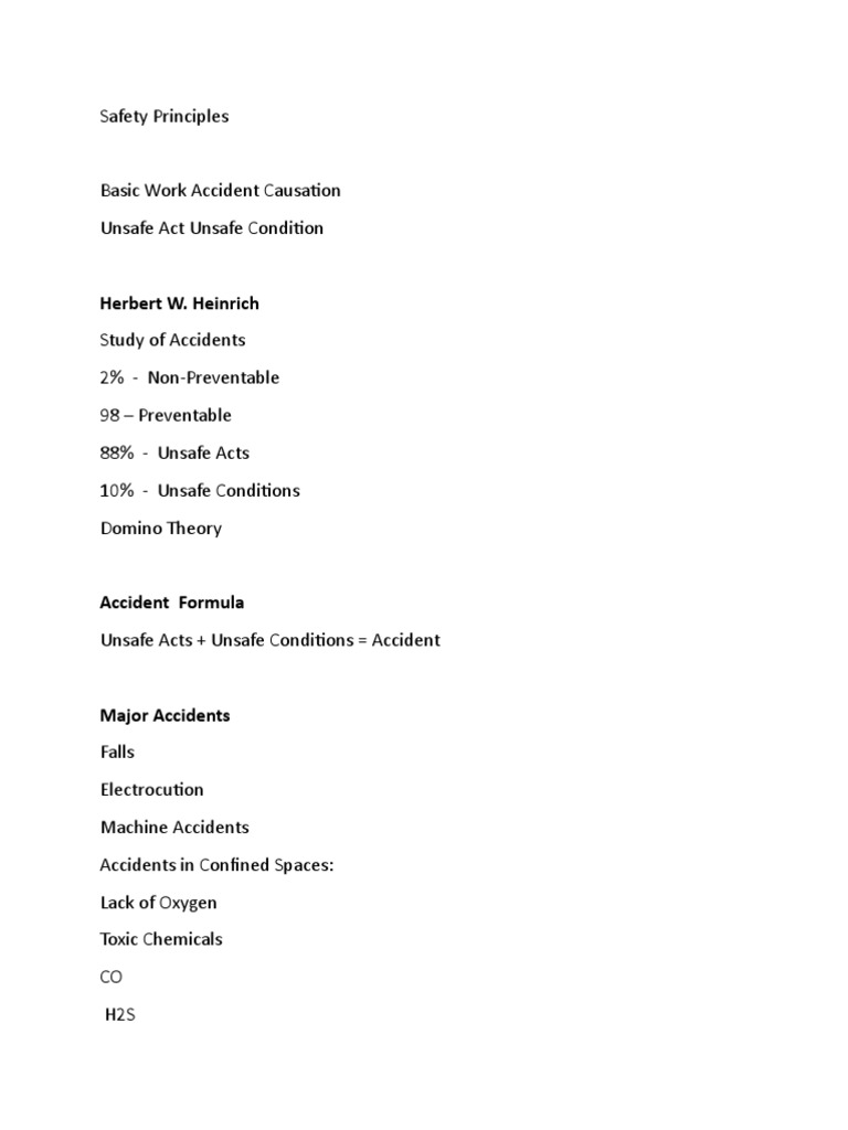 Safety Principles | PDF